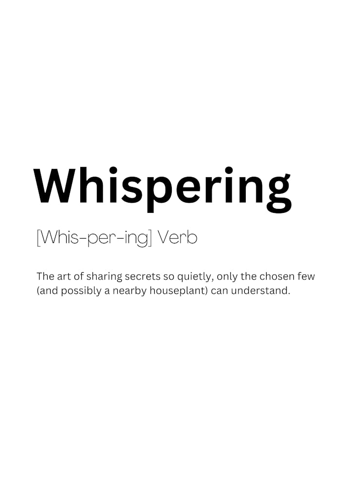 Whispering Definition Meaning Art Print by Kaigozen – Fy!