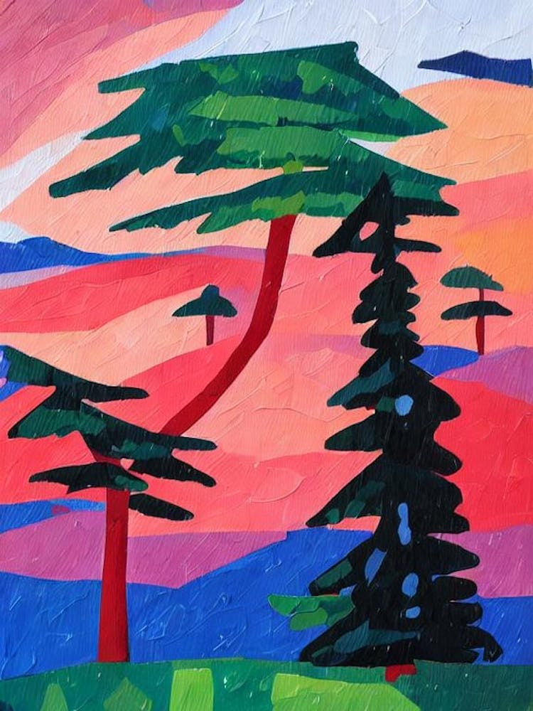 Norway Spruce Tree Cubist Art Print by Arboreal Impressions – Fy!