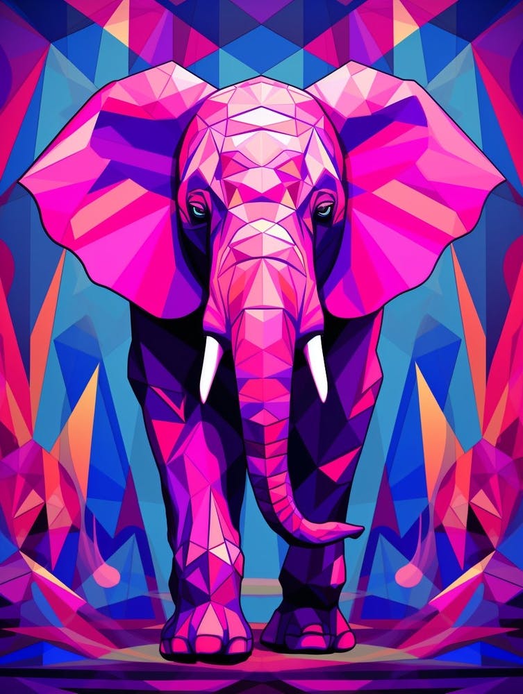 Abstract Geometric Animals 6 Art Print by Abstract Art Expressions – Fy!