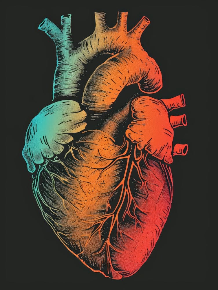 Human Heart 9 Art Print by Moving Clouds Art – Fy!