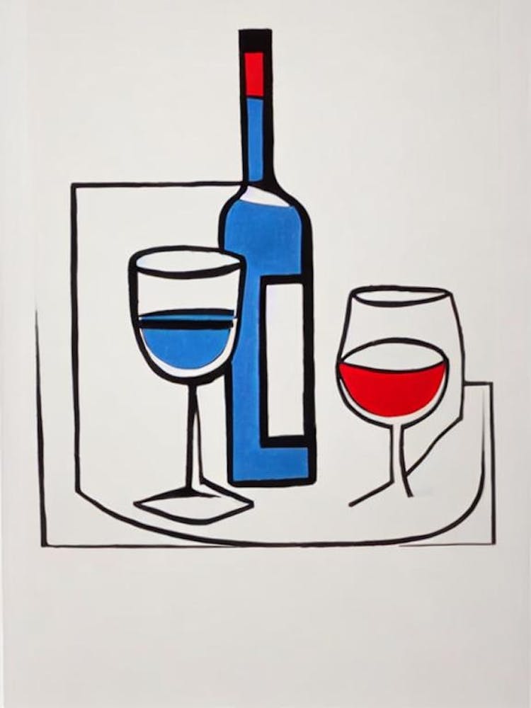 Corpse Reviver 1 Picasso Line Drawing Cocktail Poster – Fy!
