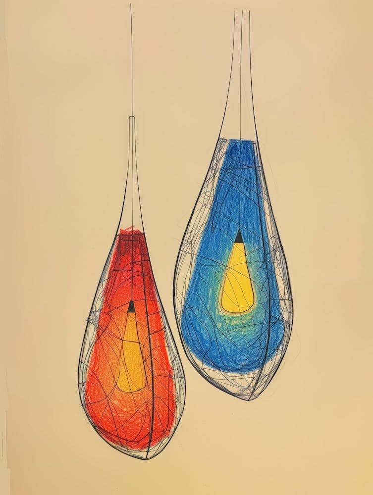 Two Light Bulbs Art Print by Moving Clouds Art – Fy!
