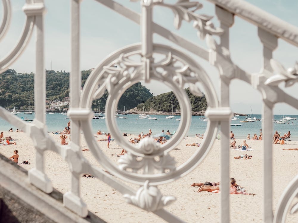 Sunny Beach Day St Sebastian, Spain Art Print by Aimee Giles – Fy!