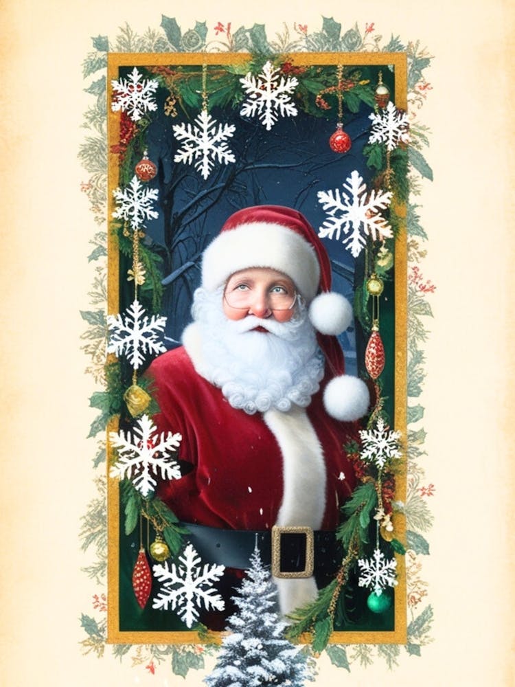 William Morris Santa Claus Art Print by Len Len – Fy!