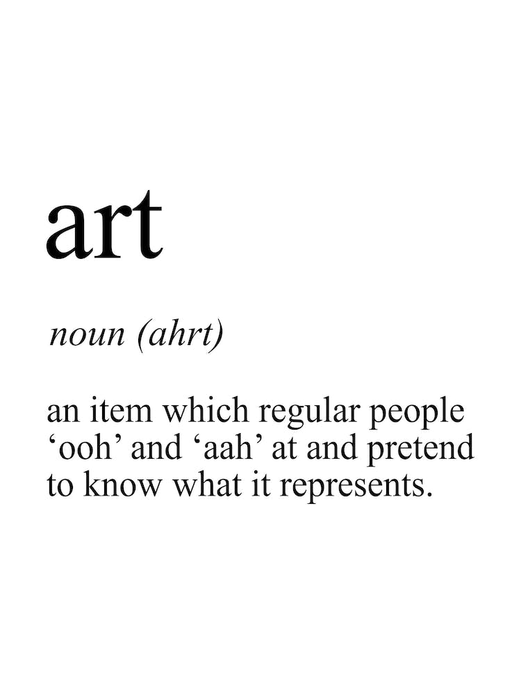 Art Definition Meaning Art Print by Nestory UK – Fy!