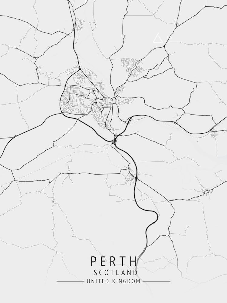 Perth Scotland Map Art Print by Promatic Art – Fy!