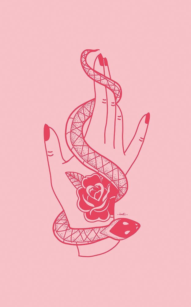 Snake Art Print by Indi Maverick – Fy!