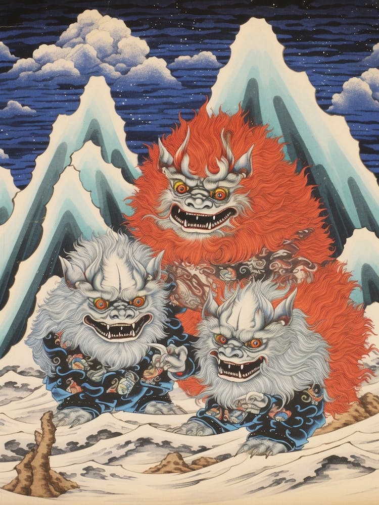 Zao Onsen Snow Monsters, Japan Vintage Travel Art 4 Art Print by Travel ...