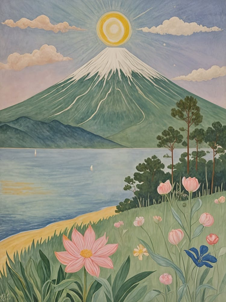 Pastel Volcano no2 Art Print by Daydream Pacific – Fy!