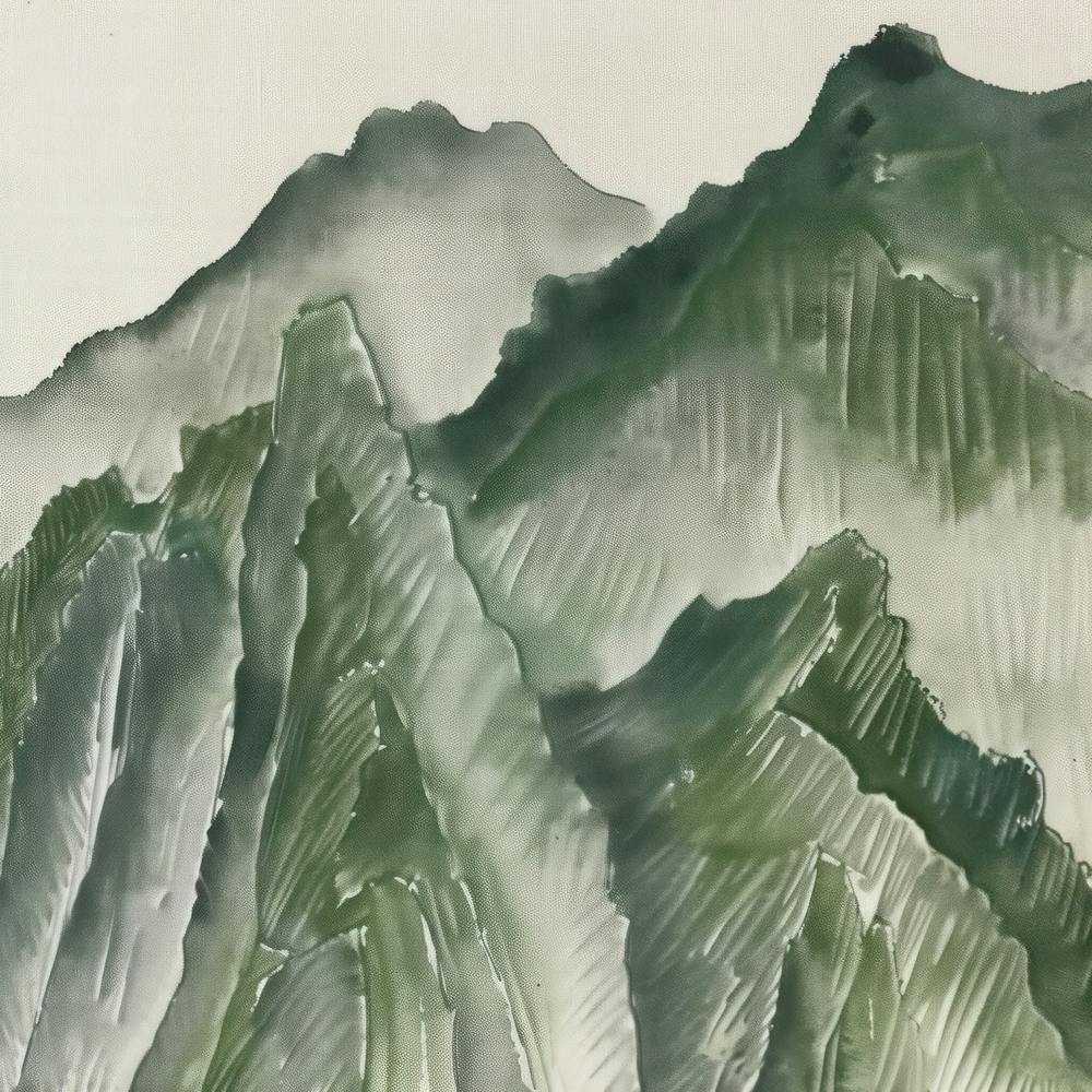 Japanese Watercolour Of Mount Myogi 6 Art Print by Hue Horizons Art ...
