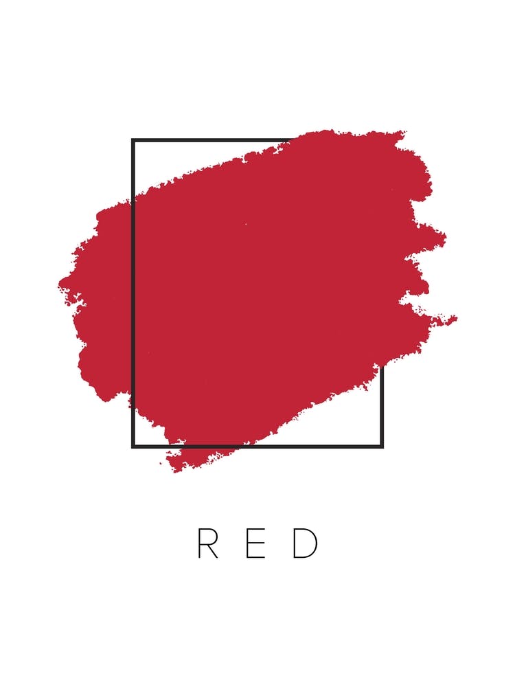 Red Color Box Art Print by Typologie Paper Co – Fy!