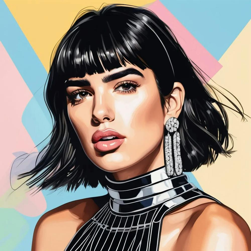 Portrait of dua lupa Art Print by mystica51 – Fy!