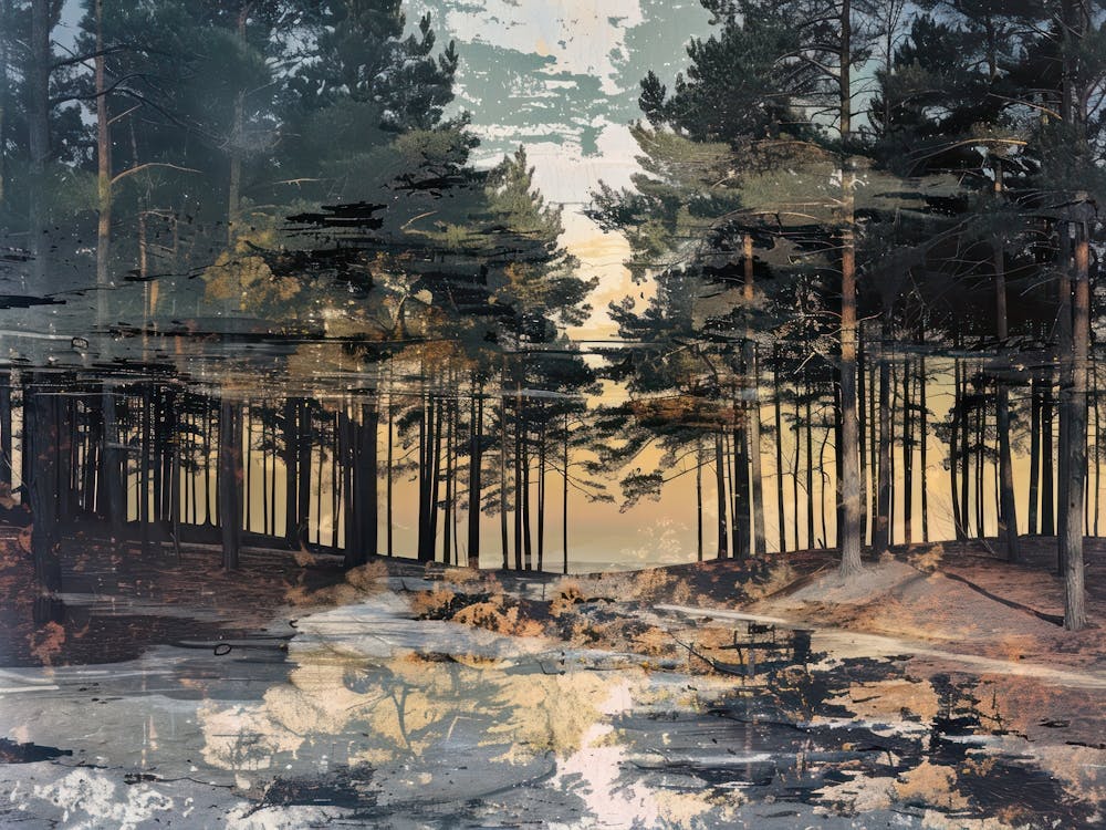 Forest Photo Collage 8 Art Print by Botanic Studio – Fy!