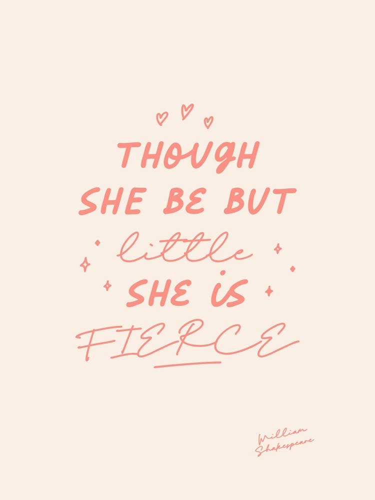 She Is Fierce - Kids Art Print by Print52 – Fy!