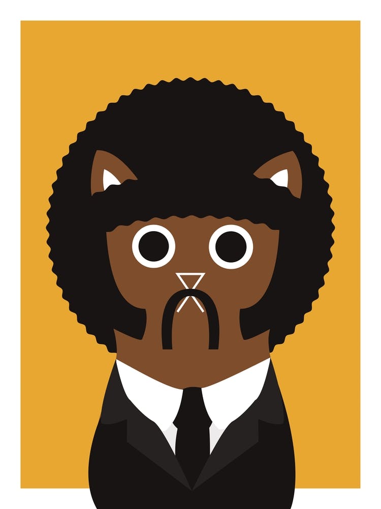 Jules Cat Art Print by Baldy and the Fidget – Fy!