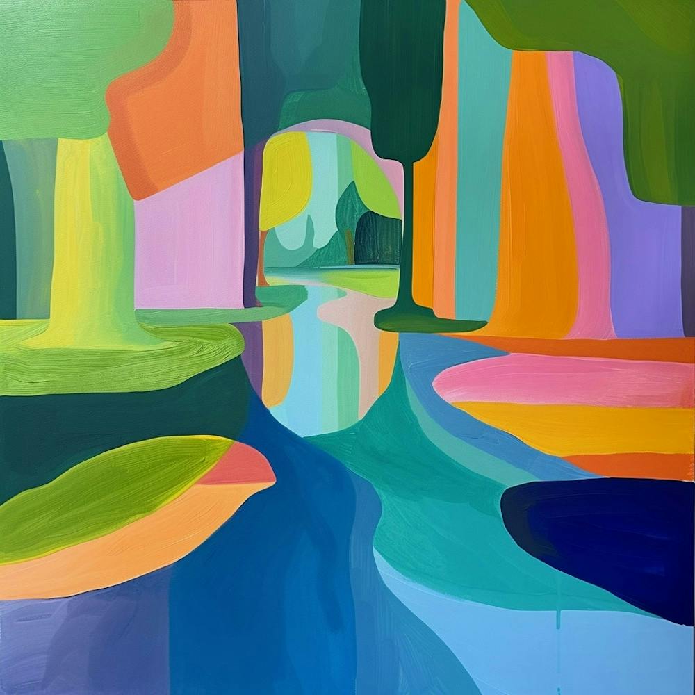 Abstract Park Collection St Stephens Green Dublin 2 Art Print by Hue ...