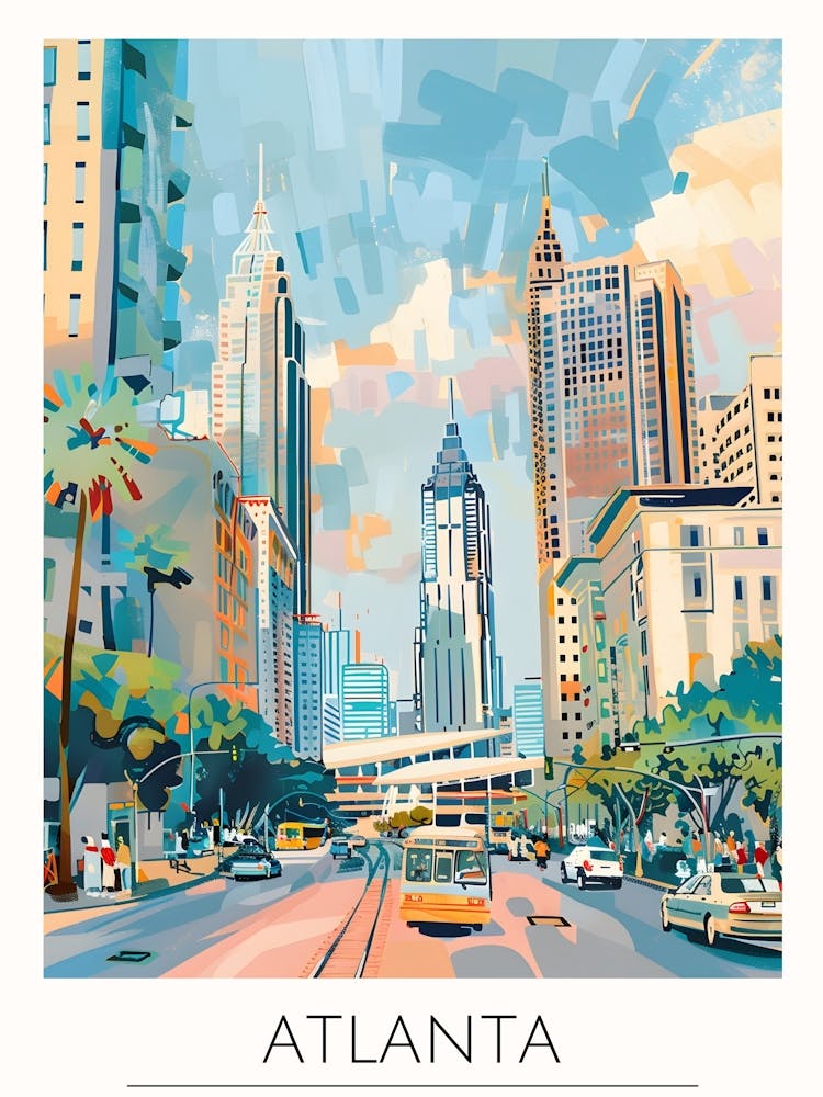 Atlanta Cityscape Art Print by Art Boutique – Fy!