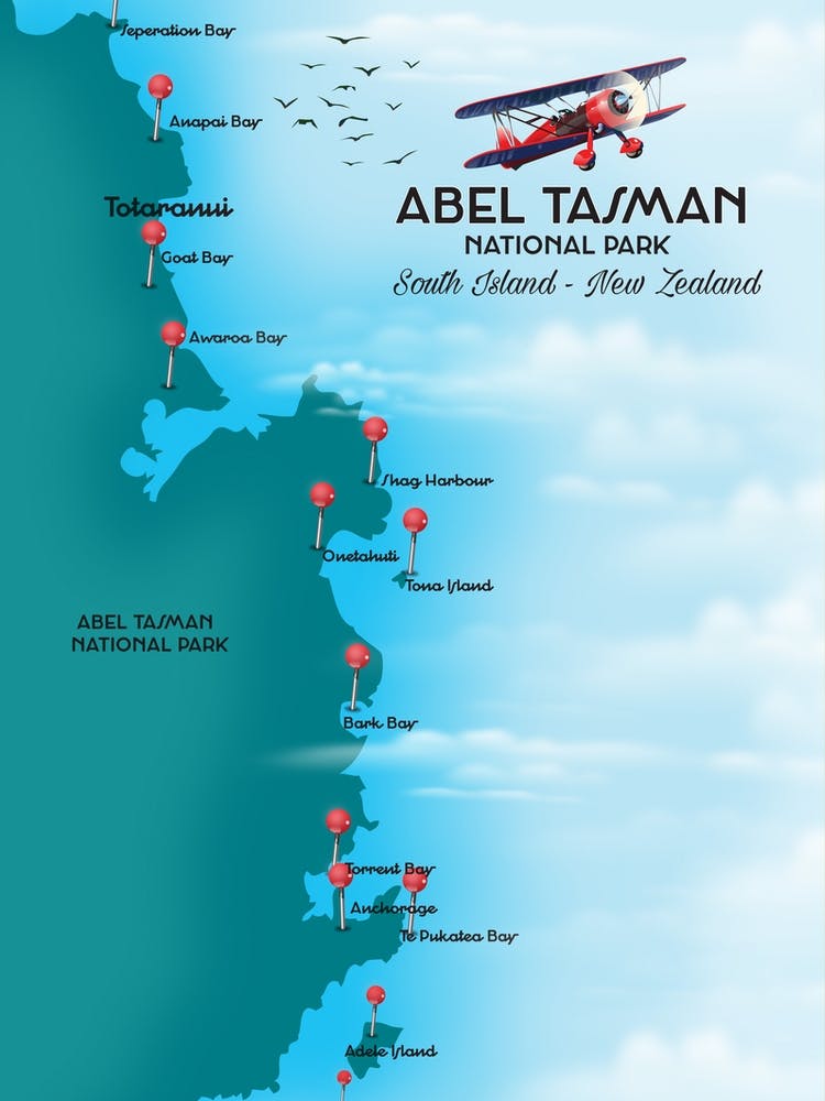 Abel Tasman National Park New Zealand Art Print by Nicks emporium – Fy!