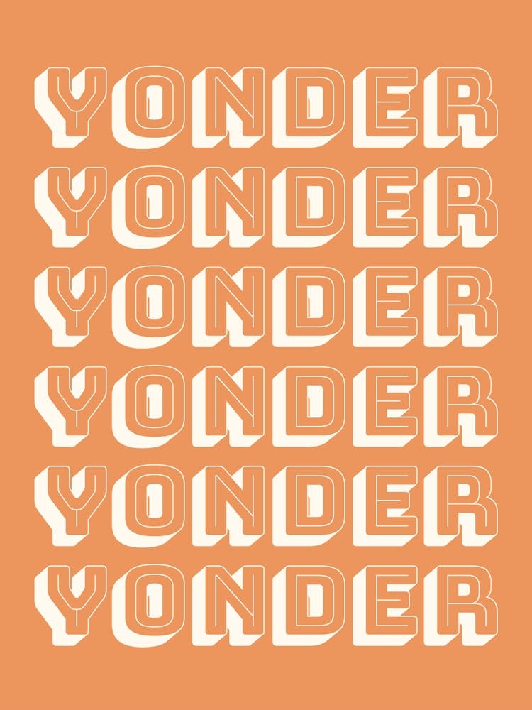 Yonder Poster for Rodeo Wall Art, Howdy, Retro Western Prints, Texas ...