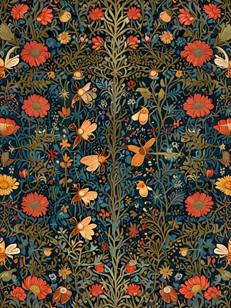 William Morris Tree Of Life 13 Art Print by Ka Nguyen – Fy!
