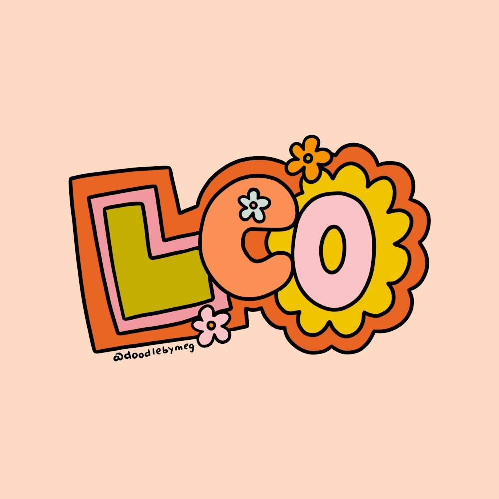 Leo Doodle Letters Art Print by Doodle By Meg – Fy!