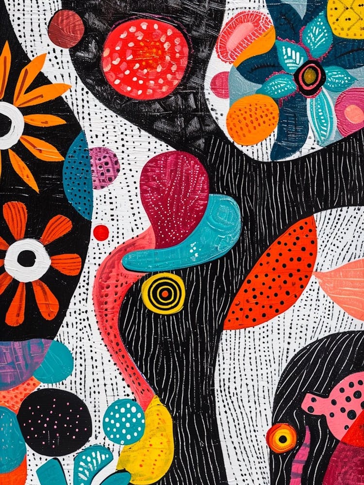 Cute Kitsch Abstract Patterns 3 Art Print by Bubblegum Kitsch – Fy!