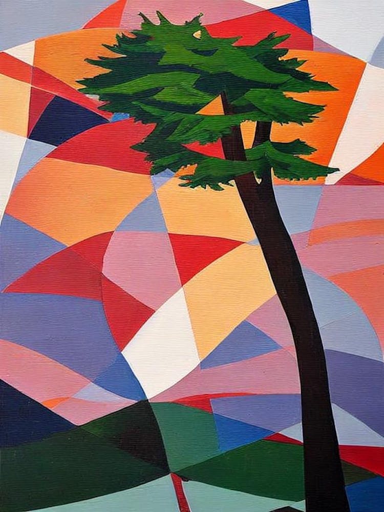 Jack Pine Tree Cubist Art Print by Arboreal Impressions – Fy!