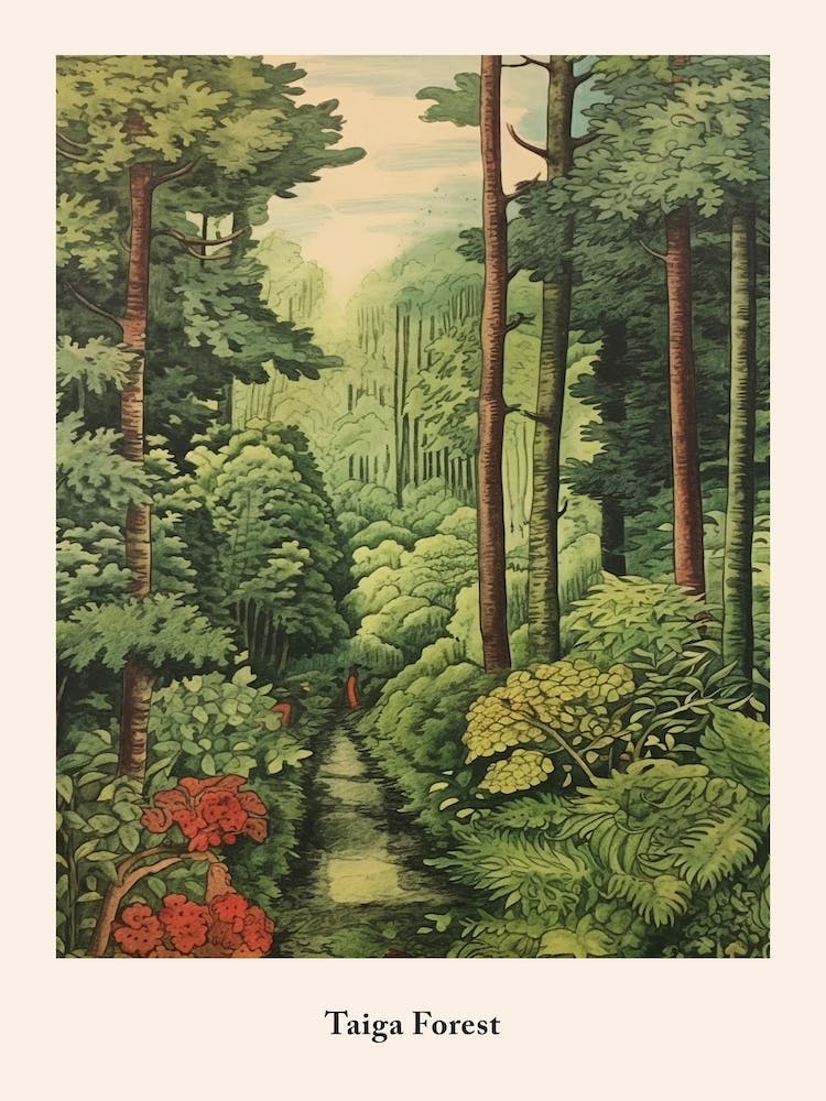 Taiga Forest Art Print by Travel Poster Collection – Fy!