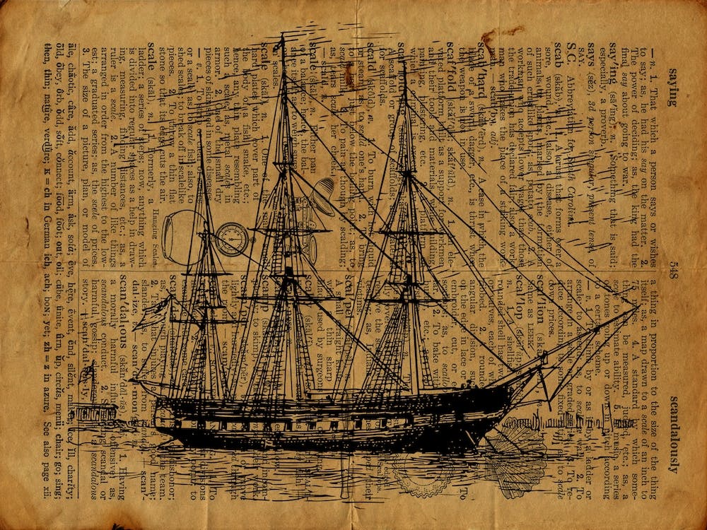 Brig Sails Up Art Print by Fishercraft – Fy!