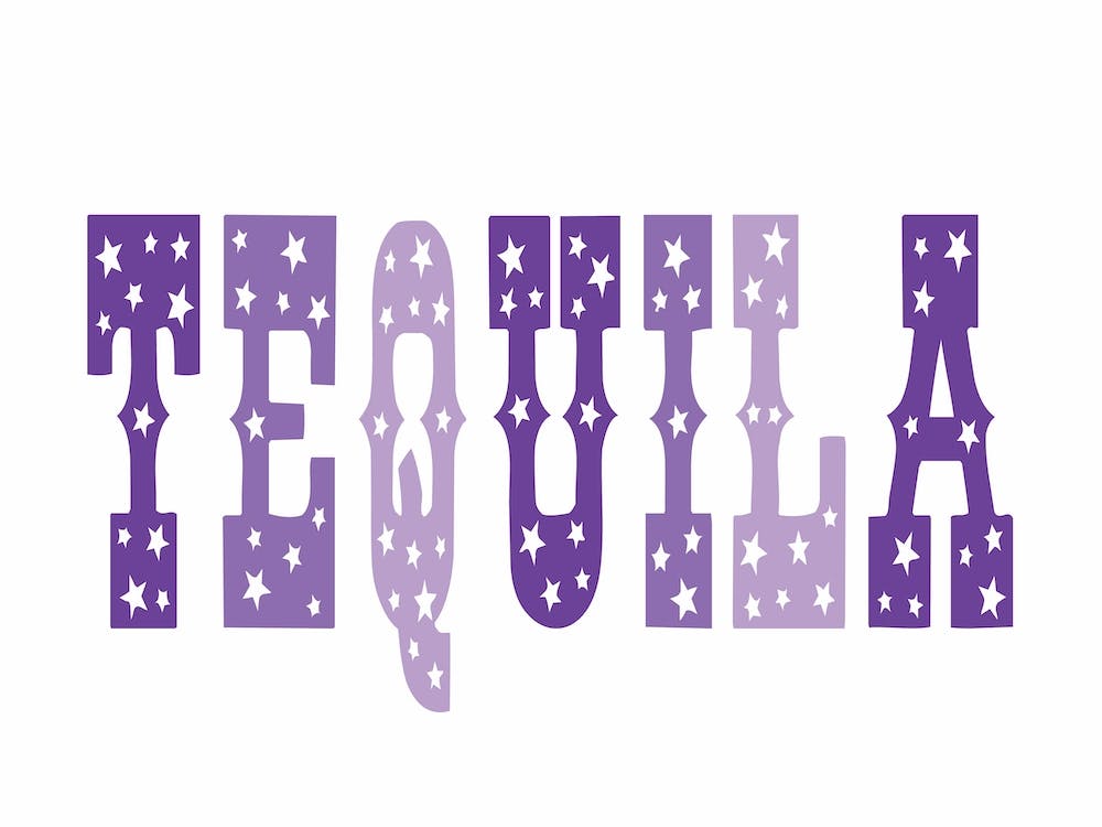 Tequila - Purple Art Print by Fy!
