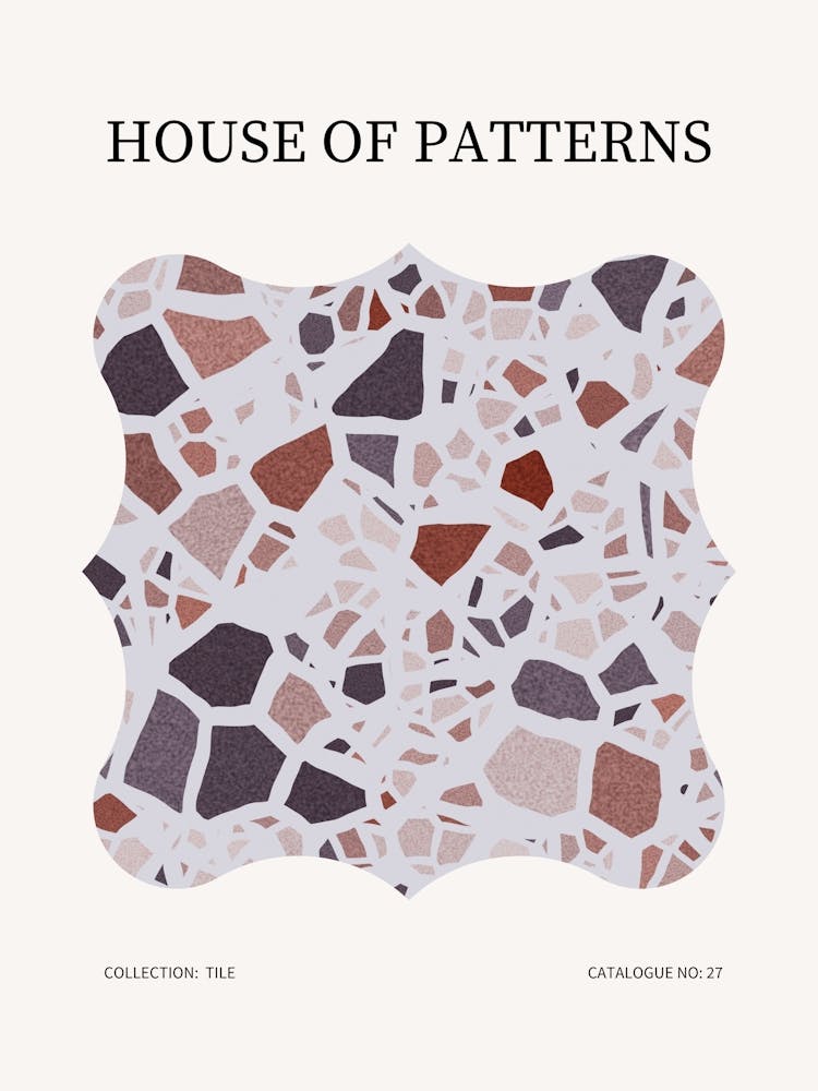 Tile Pattern Poster 28 Art Print by House of Patterns – Fy!