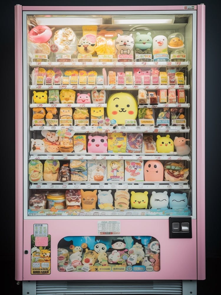 Toys Vending Machine Kawaii Photography 3 Art Print by Kawaii Kingdom – Fy!