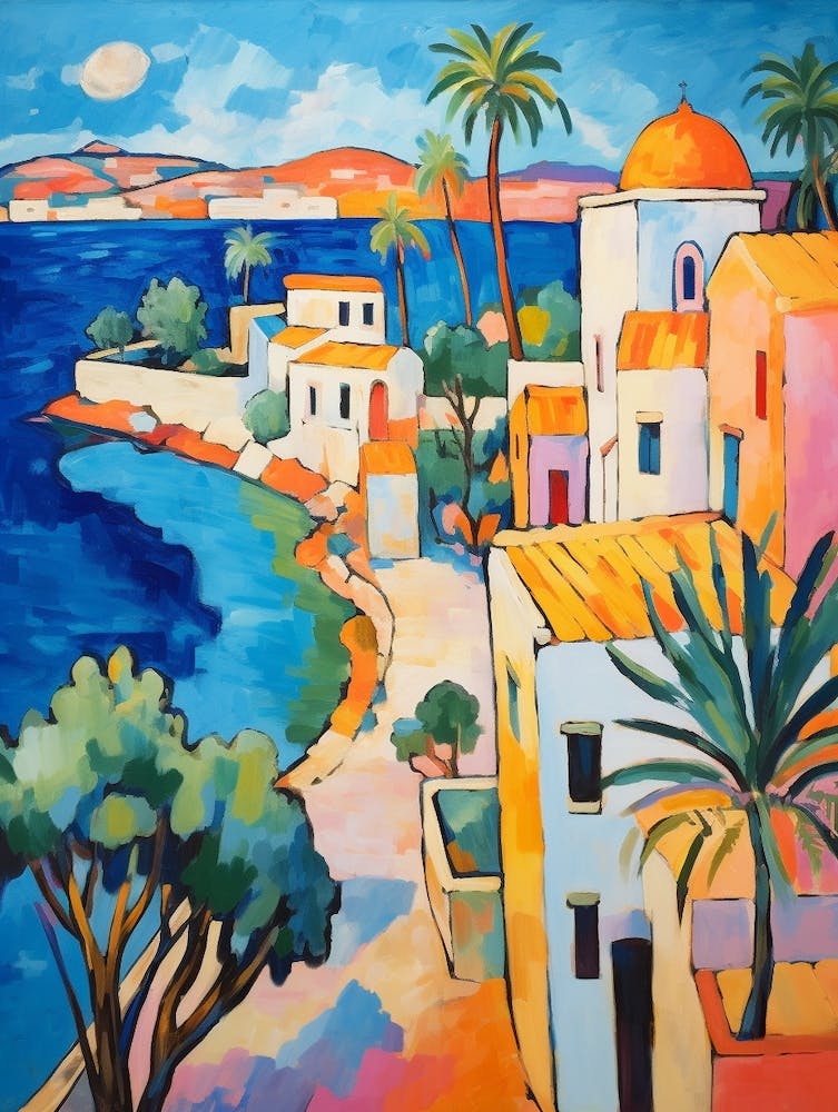Hurghada Egypt 4 Fauvist Painting Art Print by MedArt – Fy!