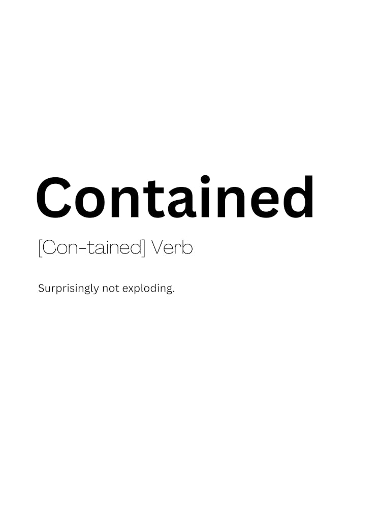 Contained Definition Meaning Art Print by Kaigozen – Fy!