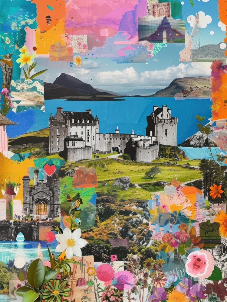 Ireland Retro Collage Style 2 Art Print by Cityscape Art Co. – Fy!