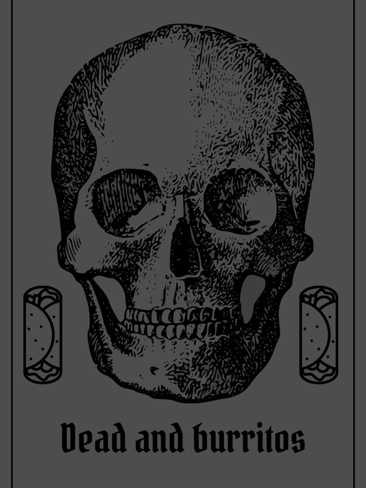 Dead and Buried Skull Humor Art Print by Kymera – Fy!
