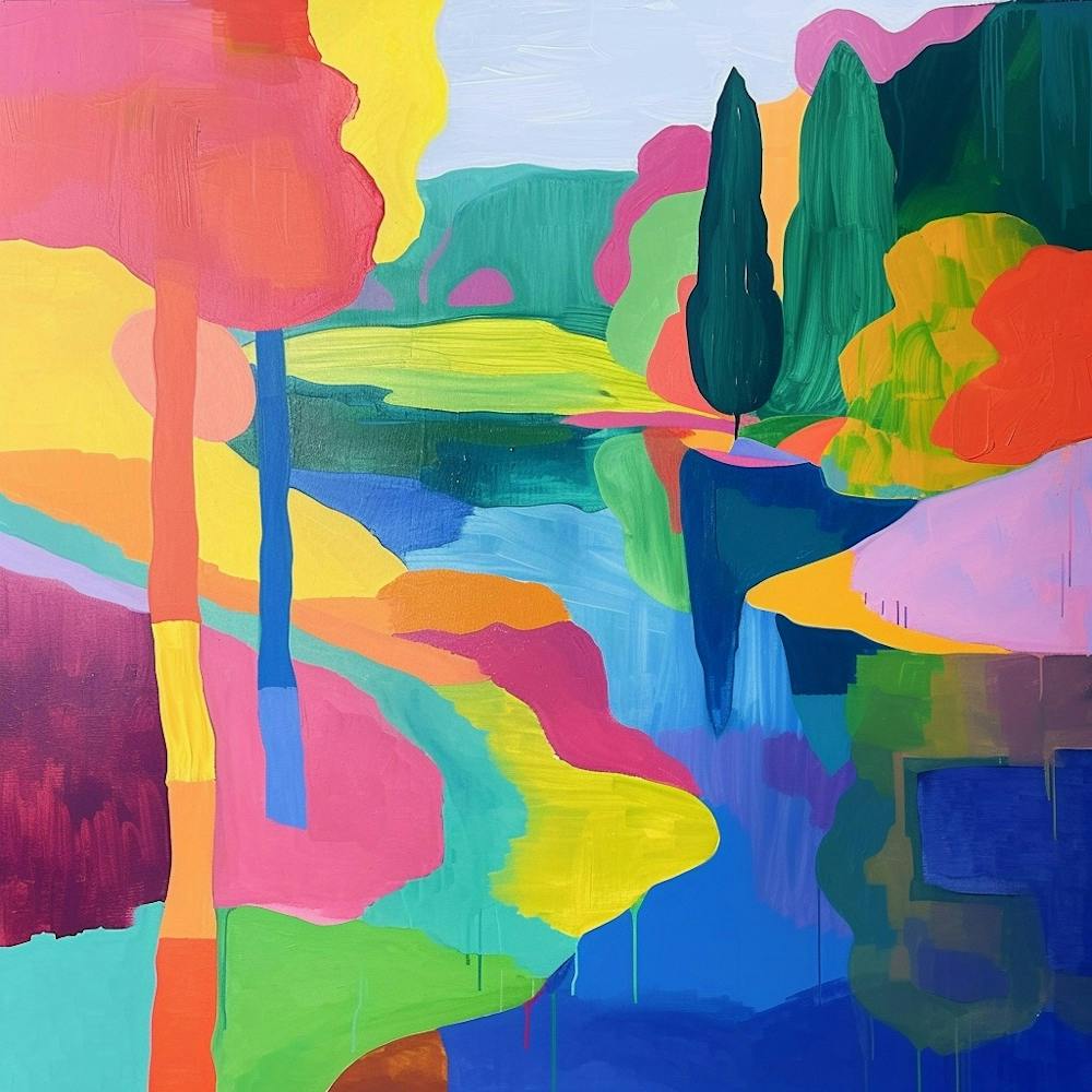 Abstract Park Collection Ditan Park Beijing 3 Art Print by Hue Horizons ...