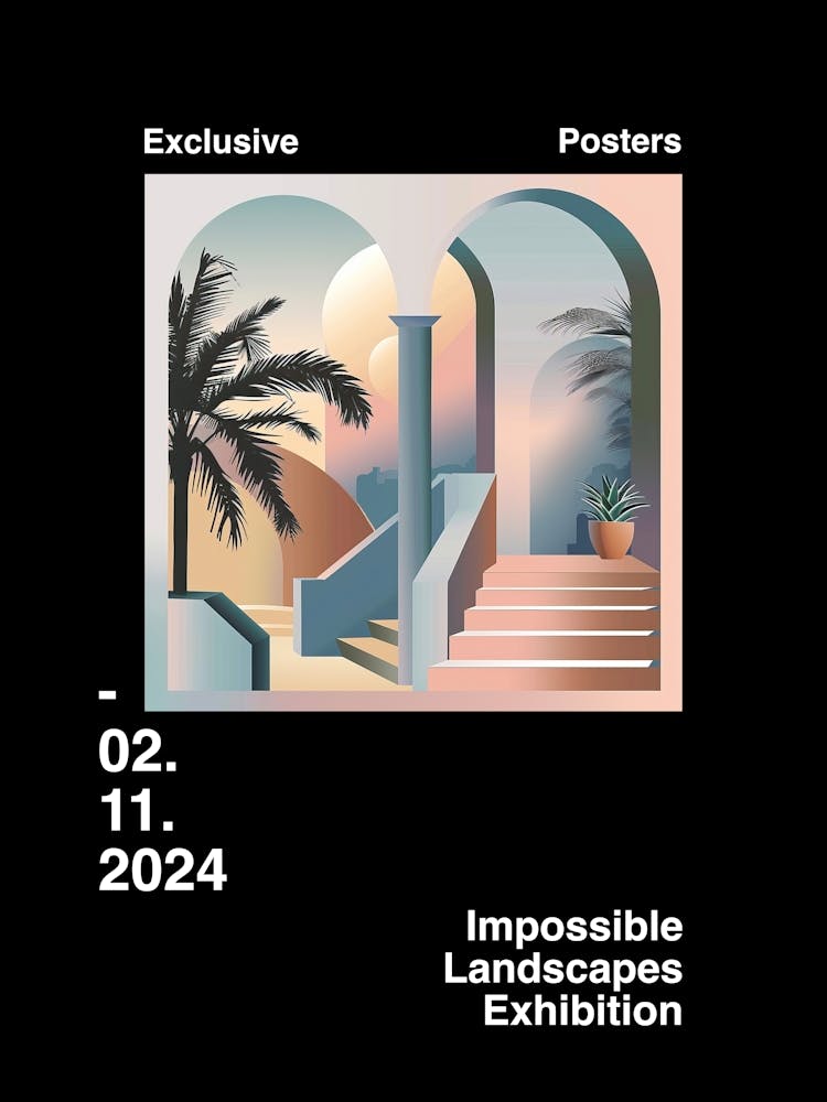 Impossible Landscapes Exhibition Archive Poster 15 Art Print by ...