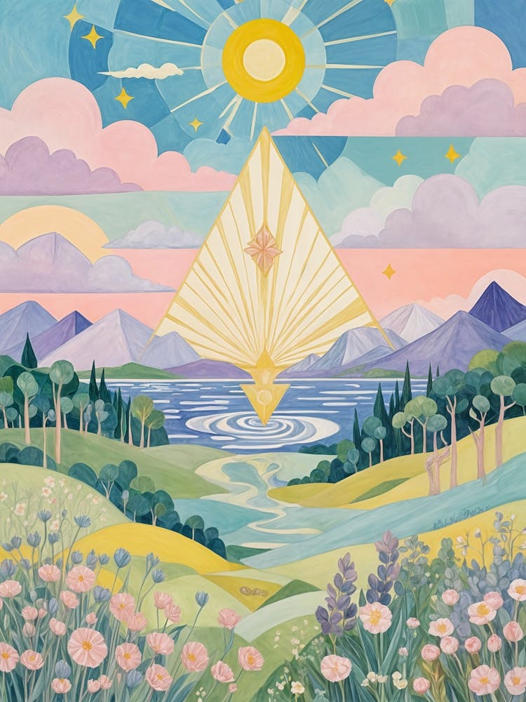 Triangle Rising Art Print by Daydream Pacific – Fy!