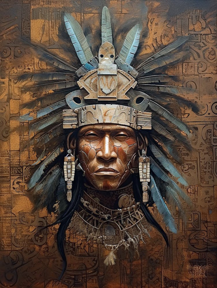 Harmonizing Native American Vibes Art Print by Art-Syndicate – Fy!