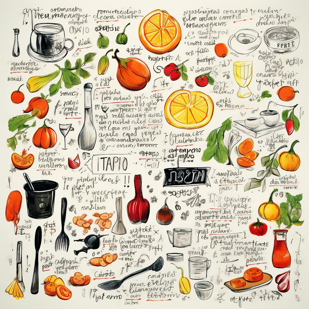 Cooking Recipes Sketchnote 6 Art Print by BestArt – Fy!