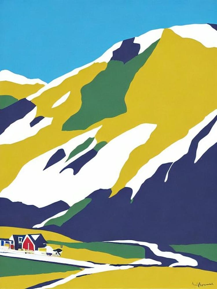 Hotham, Australia Midcentury Vintage Skiing Poster Art Print by Piste ...