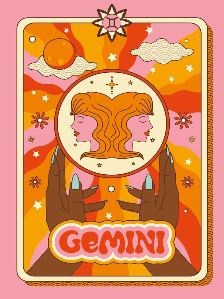 Zodiac Gemini Art Print by Proper Good Prints – Fy!