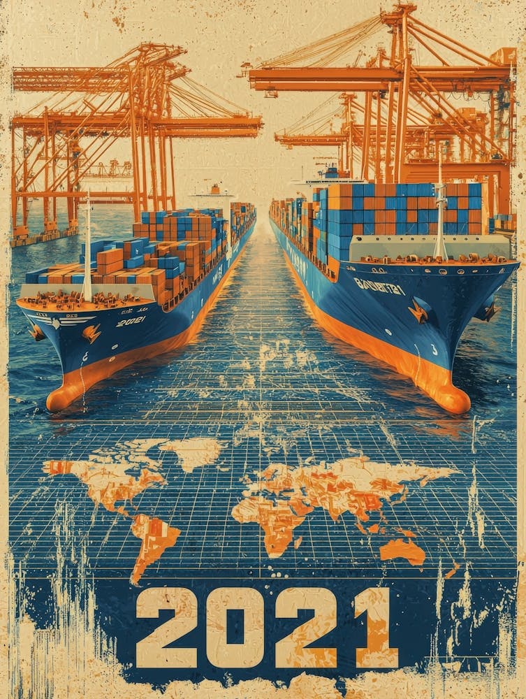 Aihrgdesign A Dramatic Logistics Poster Visualizing The Globa 8cb494e6 ...