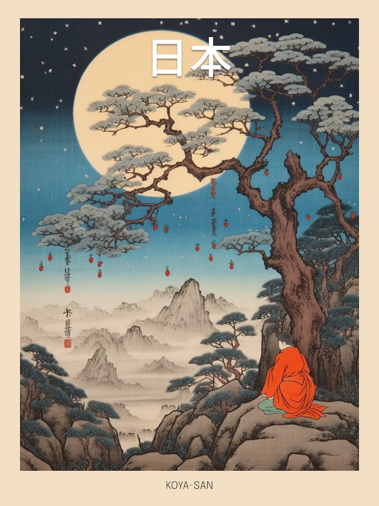 Koya San, Japan Vintage Travel Art 4 Poster Art Print by Travel Poster ...