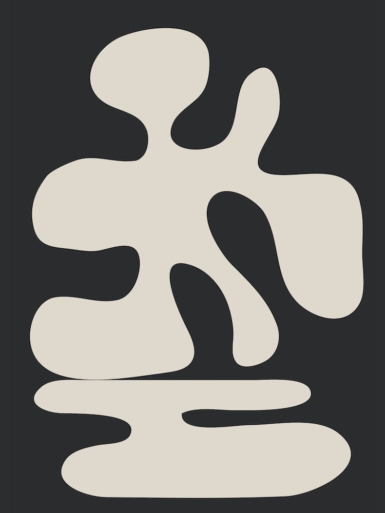 Modern Abstract Shapes 1 Art Print by Nadja – Fy!