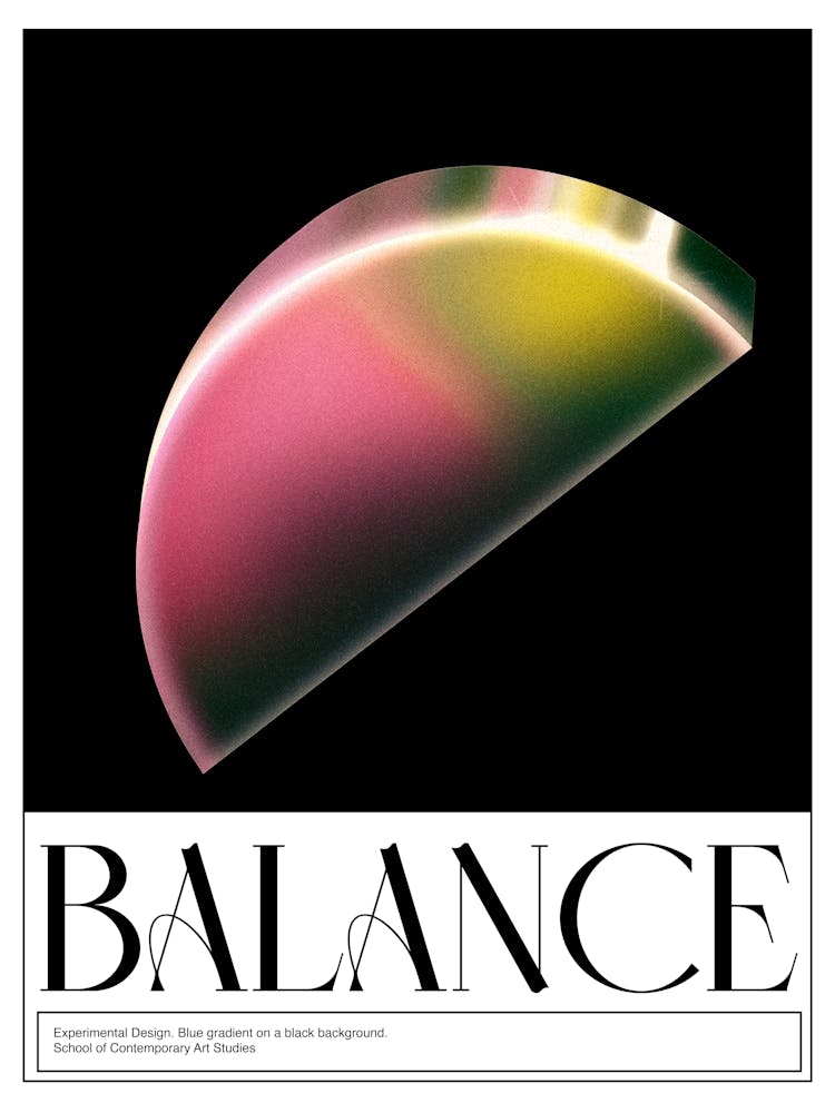 Balance Graphic Design Poster 2 Art Print by Mambo – Fy!