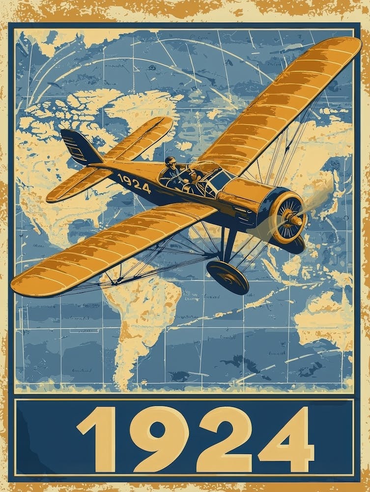 Aihrgdesign A Vintage Aviation Poster Commemorating The First Cf64ccfe ...