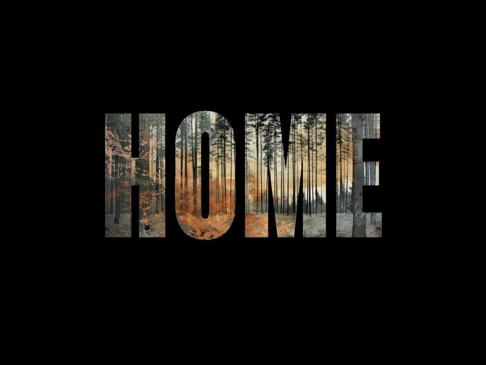 Home Poster Forest Photo Collage 3 Art Print by Botanic Studio – Fy!