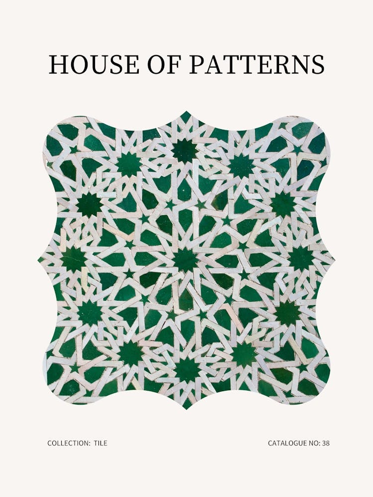 Tile Pattern Poster 39 Art Print by House of Patterns – Fy!